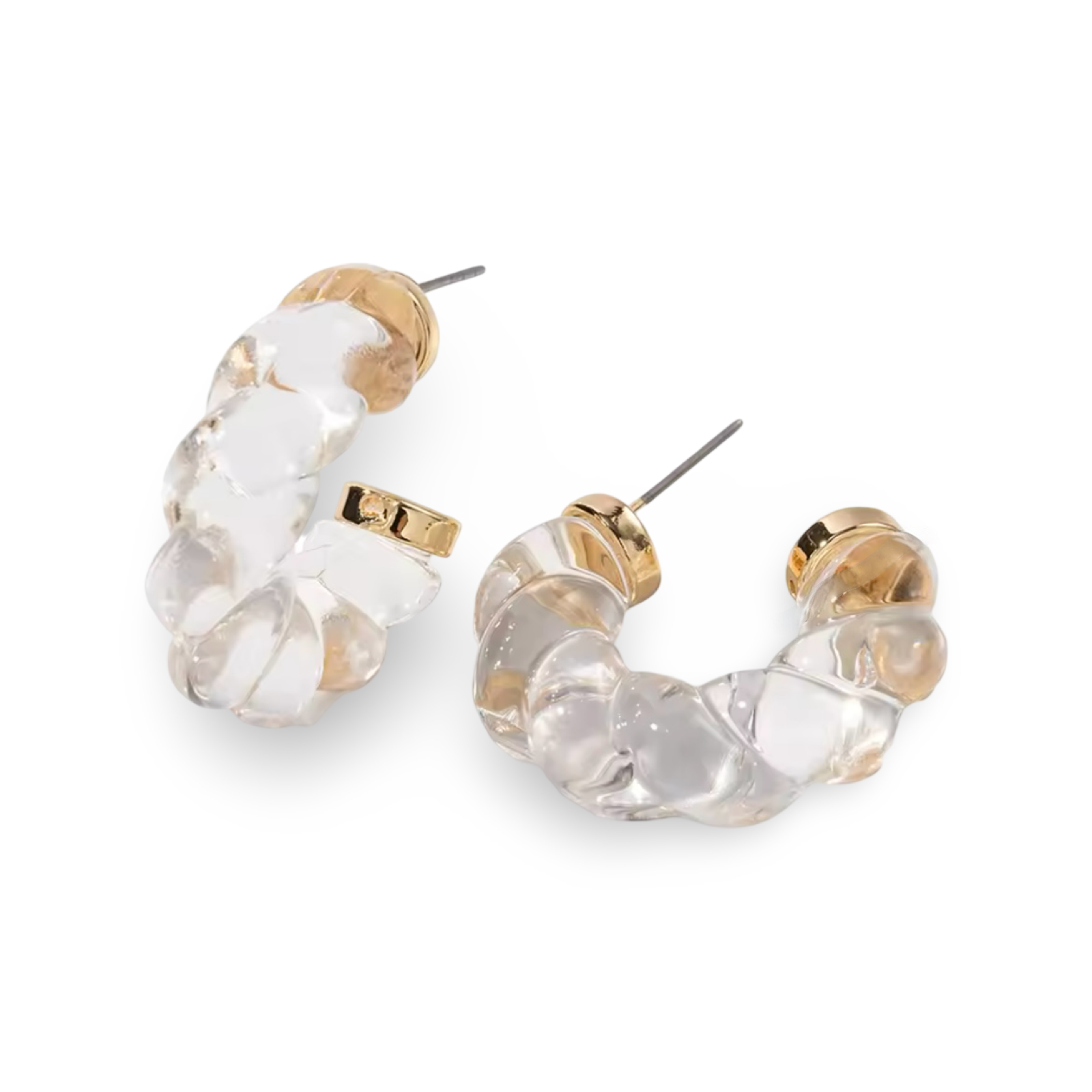 Clear Chumky Hoops – Nudosdepapel